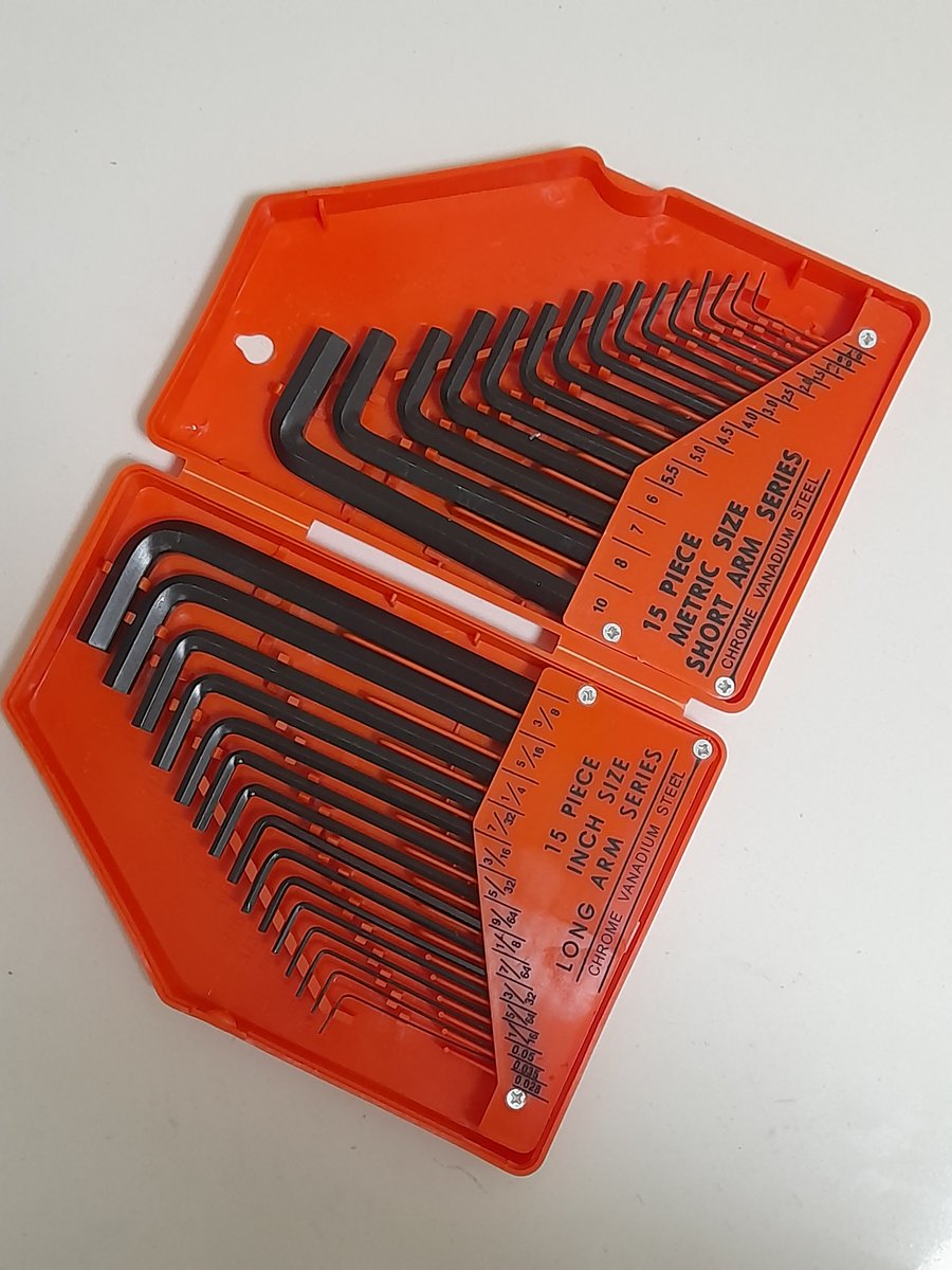 30PCS Hex Allen Key Set with Case Metric SAE Imperial Standard | Combat Koalas