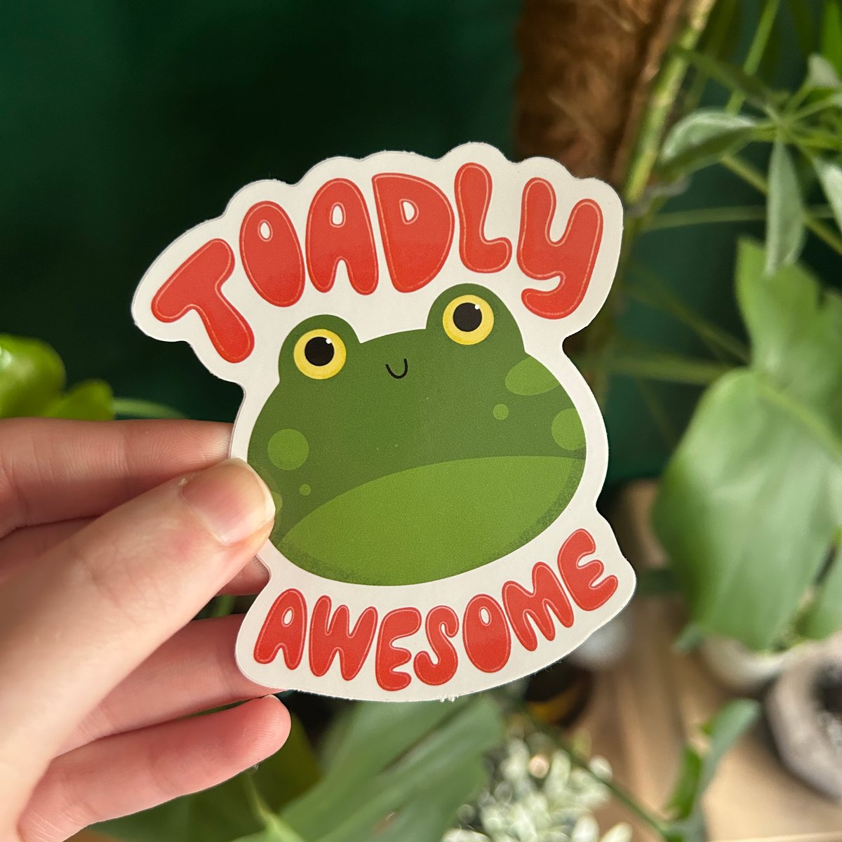 Toadly Awesome Sticker | Jess Bright Design Shop