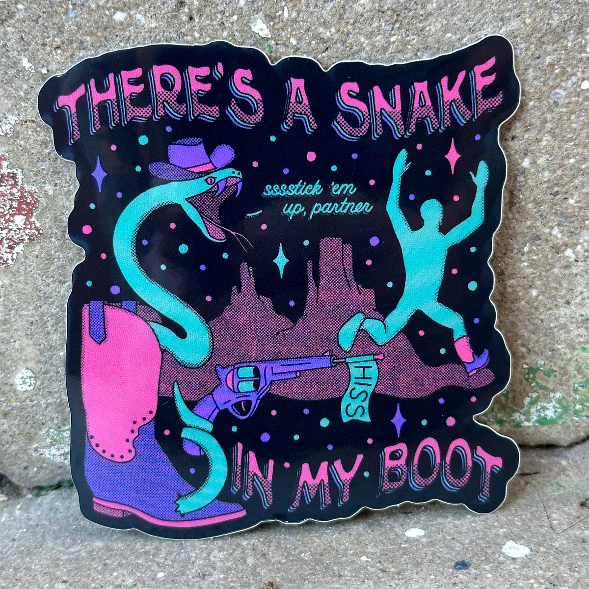 Snake Boot Sticker | Jos Par