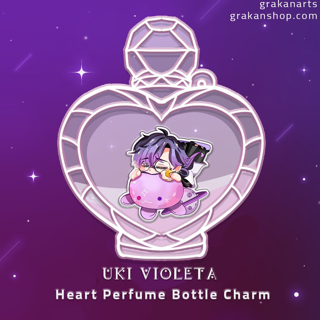 Uki Violeta Liquid Perfume Bottle Charm | GrakanShop