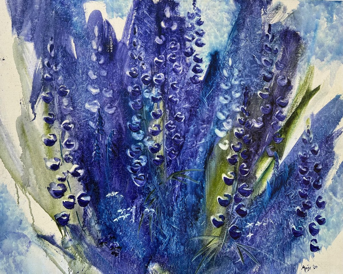 Purple Lupine | Moisepaintings