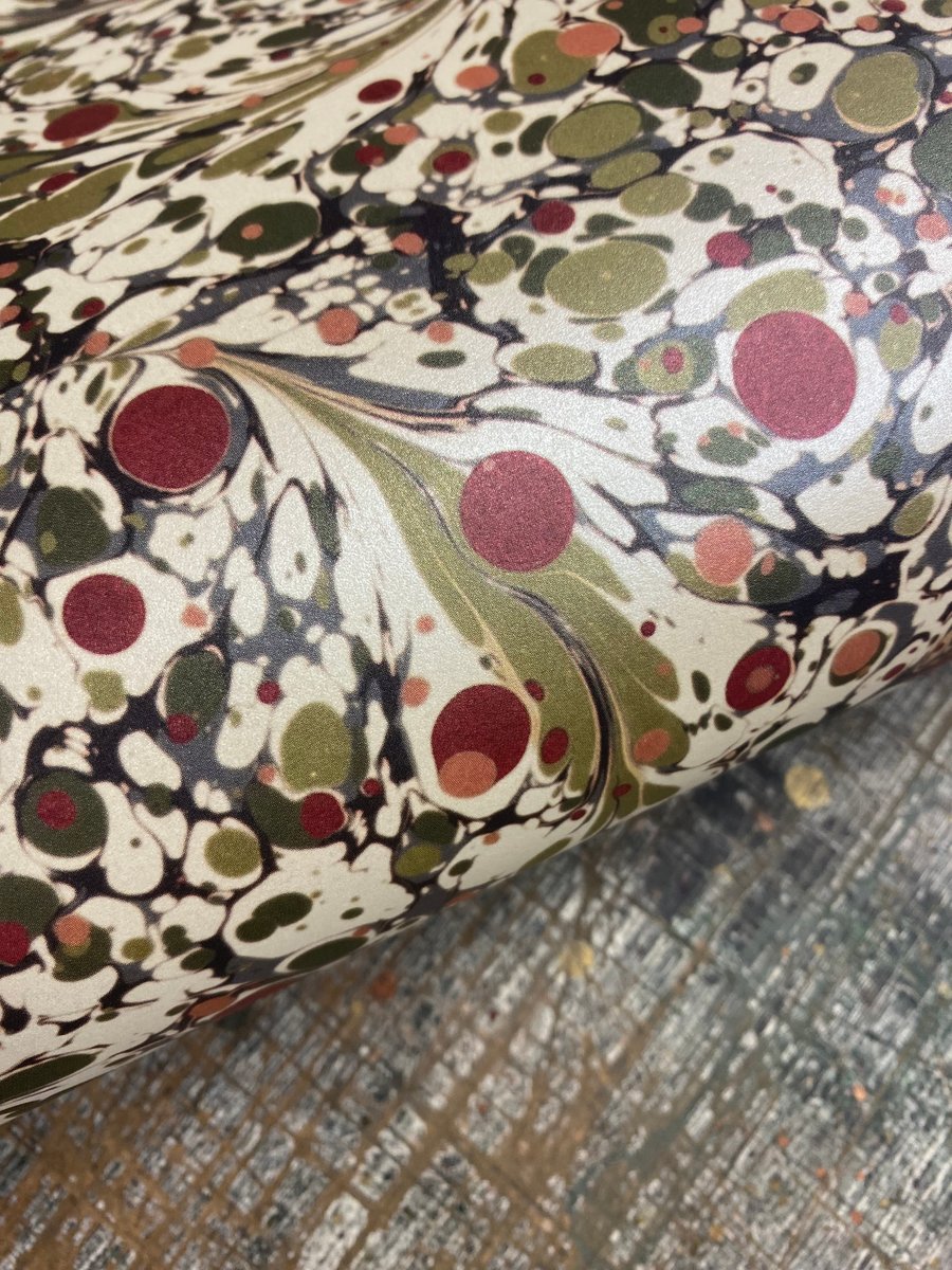 *NEW* PRINTED Marbled Paper - 'Lucent Bloom' on shimmering base paper ...