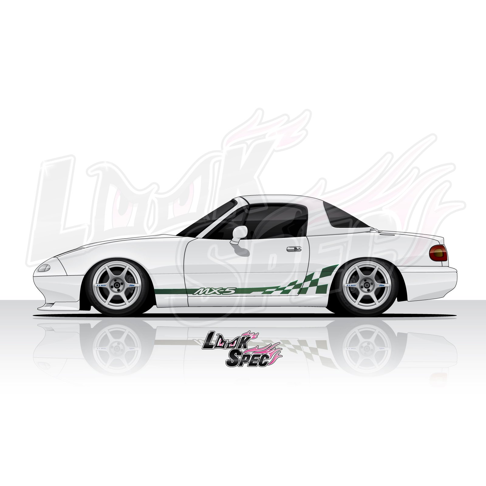 MX-5/Miata Door Graphic Style 1 (NA, NB, NC, ND) | look-spec