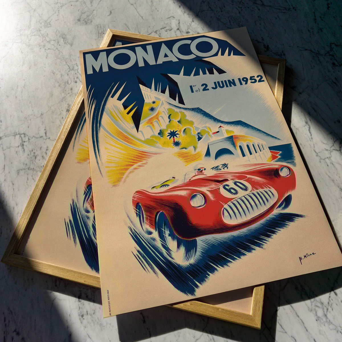 Monaco Grand Prix | Bernard Minne - 1952 | Event Poster | Vintage ...