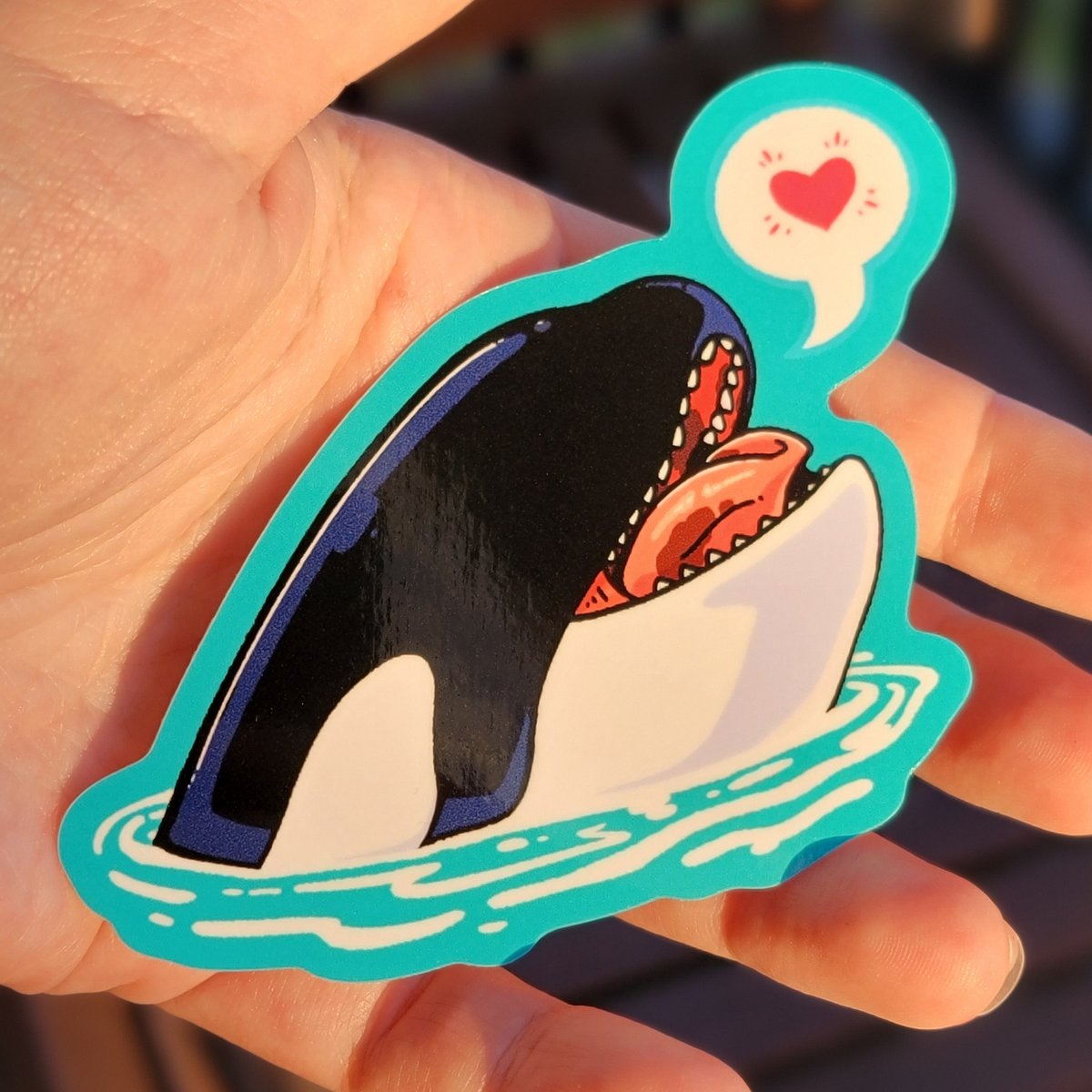 Orca Love Sticker | Bleucan