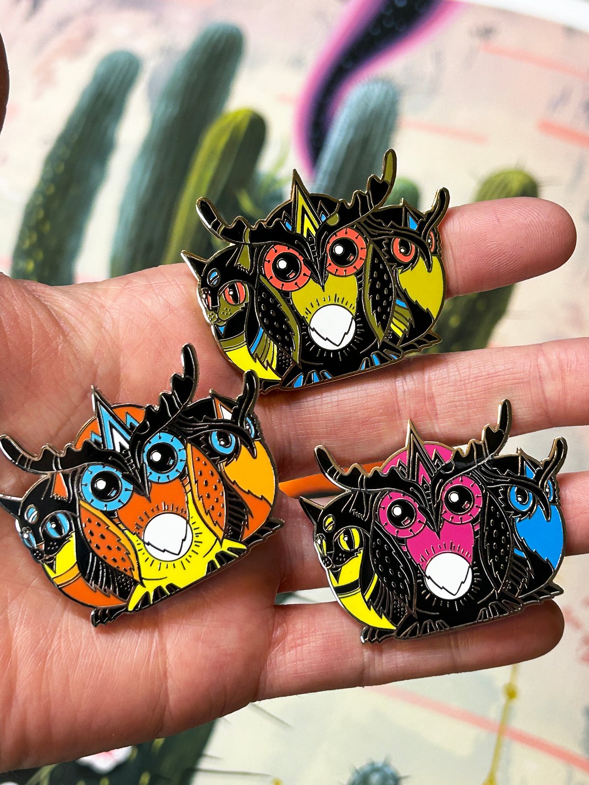 Series 5 “Night Owls” pins | Stormcloudz