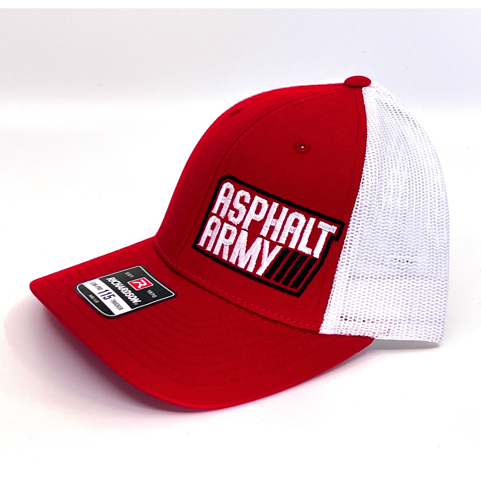 Richardson Snap-Back Hat-Red/White / ASPHALT ARMY