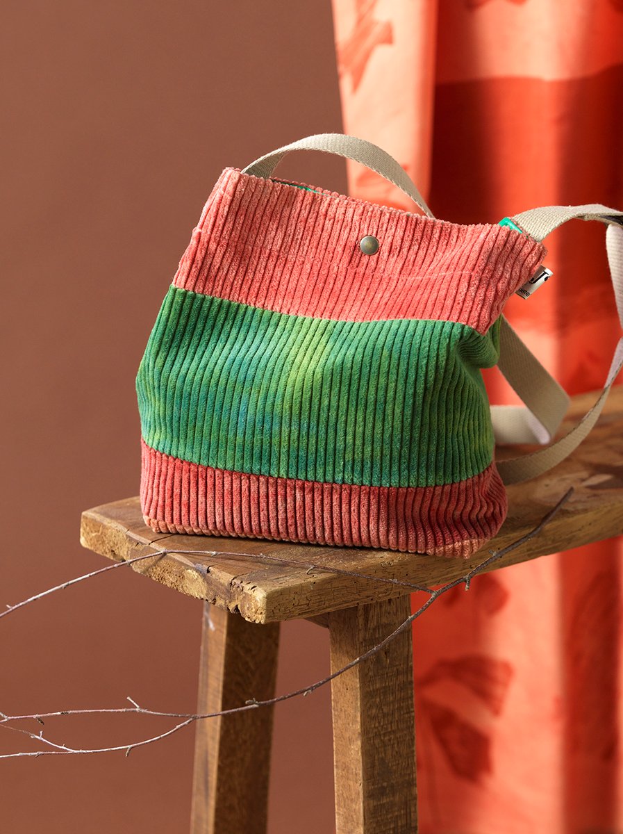 Sac velours côtelé Patchwork | Juliette Vergne