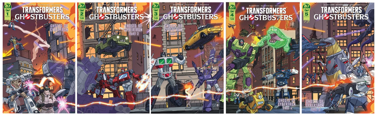 Transformers/Ghostbusters: Ghosts of Cybertron Full Set - Issues 1-5 ...
