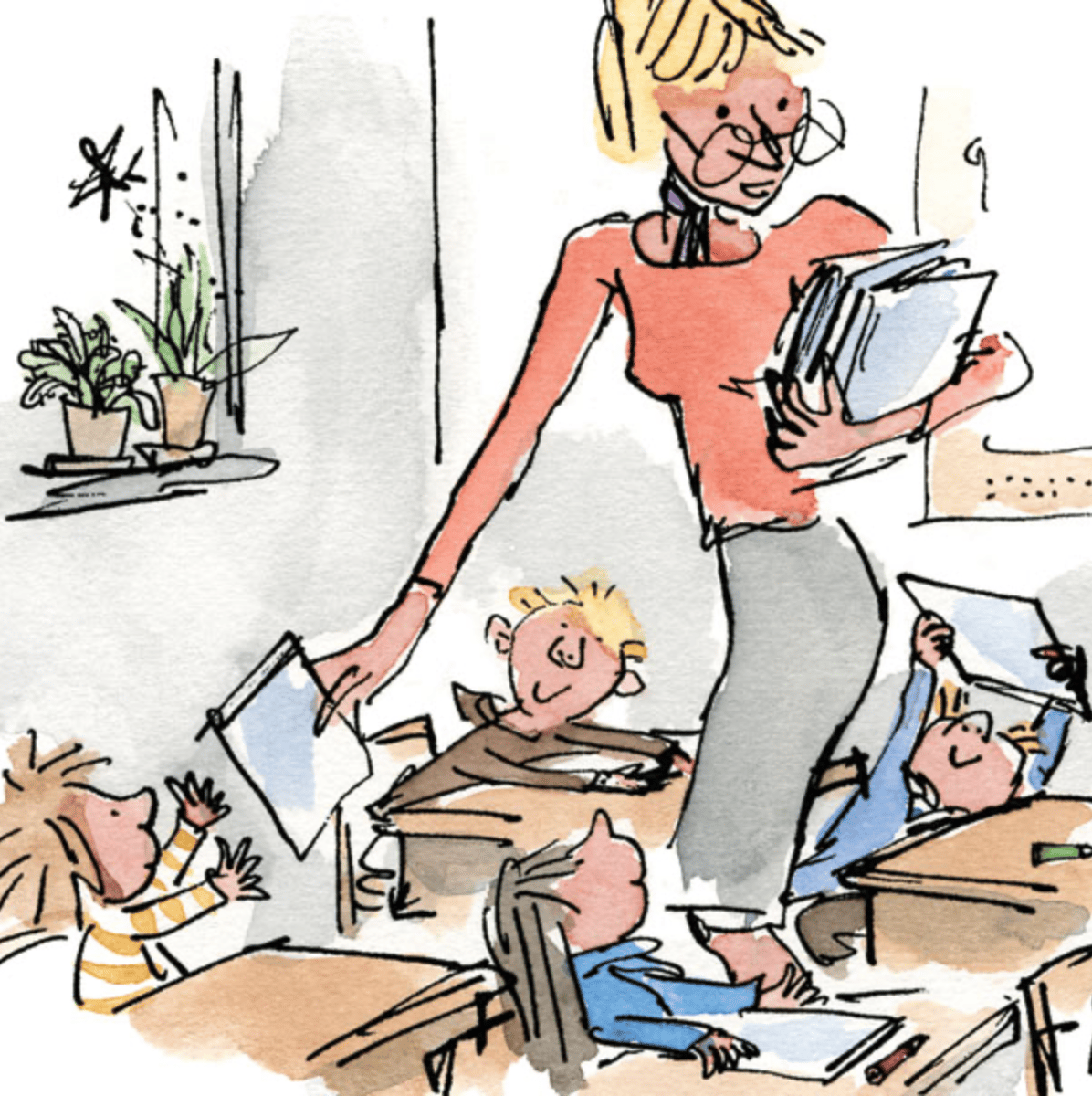 Roald Dahl And Quentin Blake Miss Jennifer Honey The Little Red Gallery
