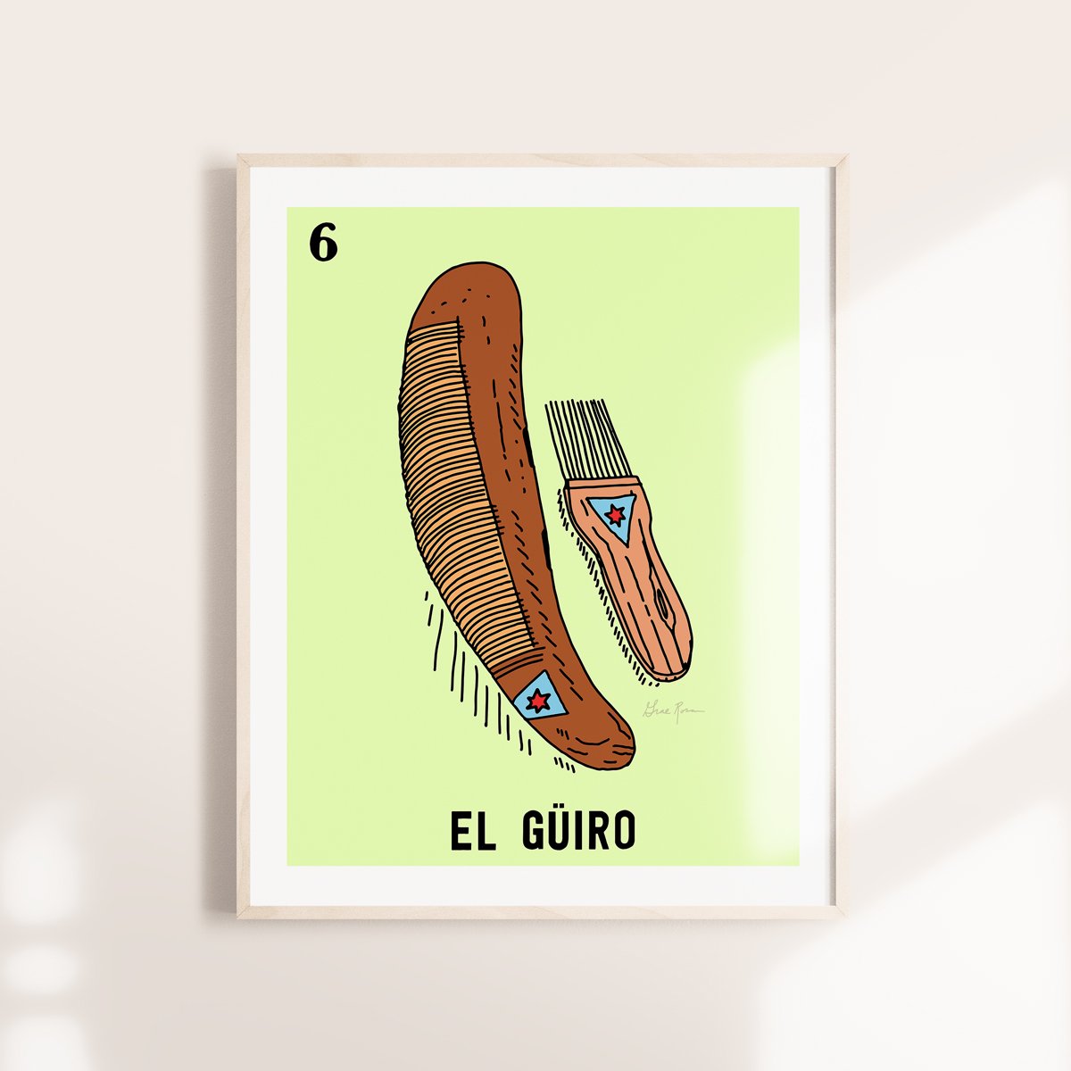 'El Güiro' Print | Palante Works