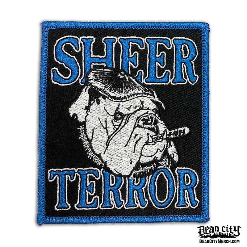 Dead City Merchandise — SHEER TERROR "Bulldog King" Embroidered Patch