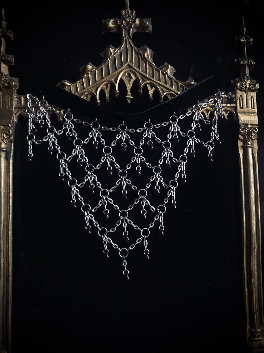 His Chosen’s choker (silver) | Goth God Cult