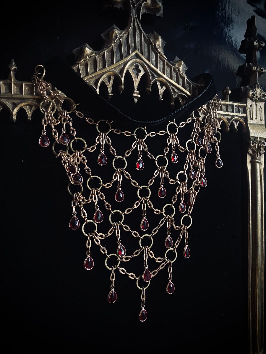 His Chosen’s choker (gold) | Goth God Cult