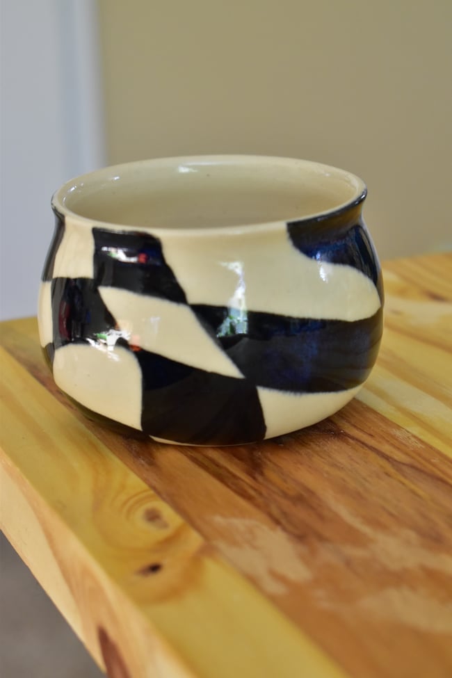 Wiggle Checker Cup - A27 8oz | Painted&Plain