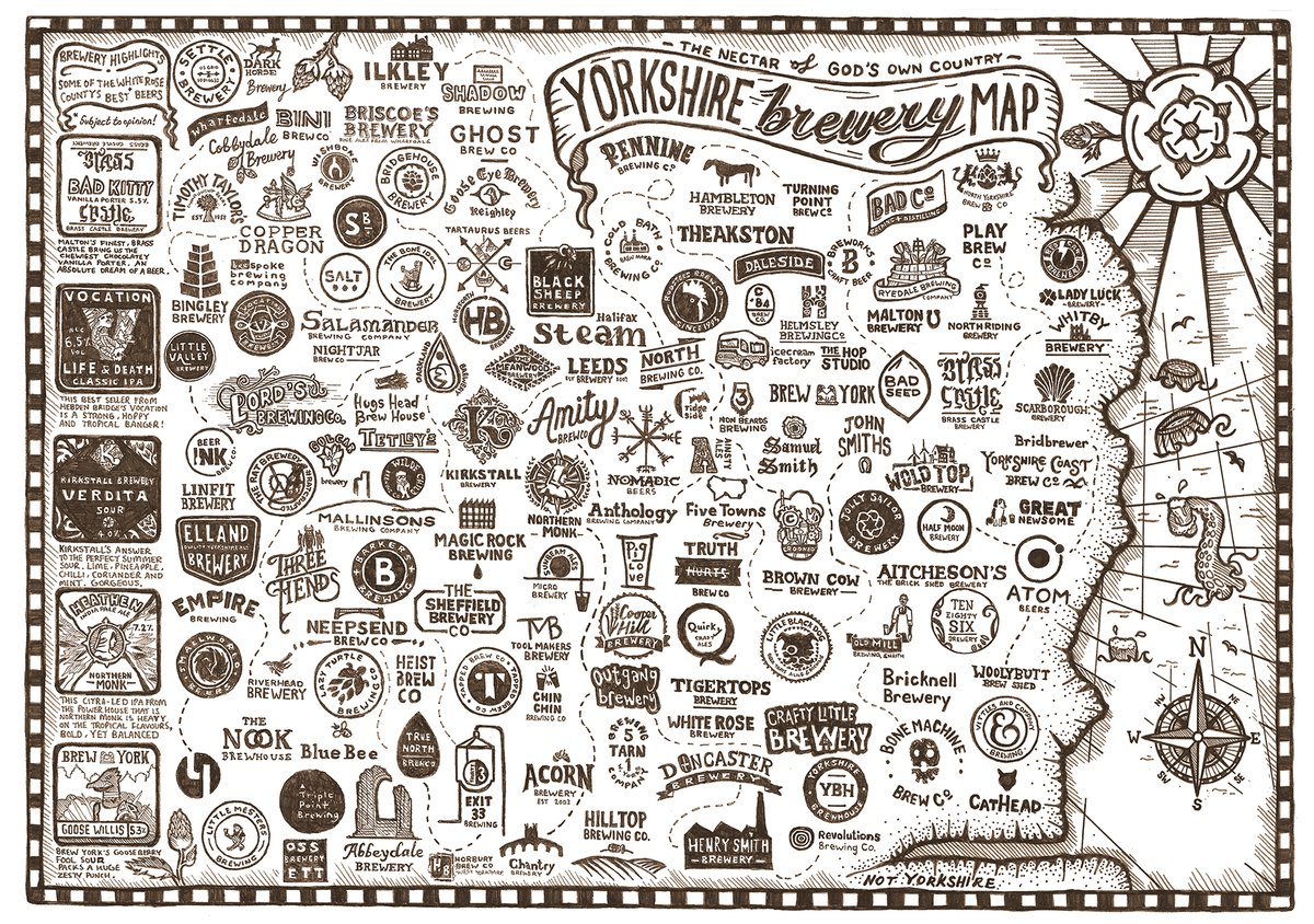 YORKSHIRE BREWERY MAP | BUNTY MAY MAKES