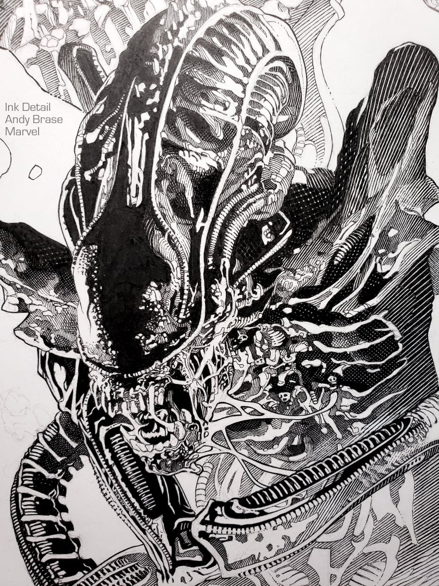 *NEW ALIEN: Pencil to INK Process (Available NOW)- Original Art Display ...