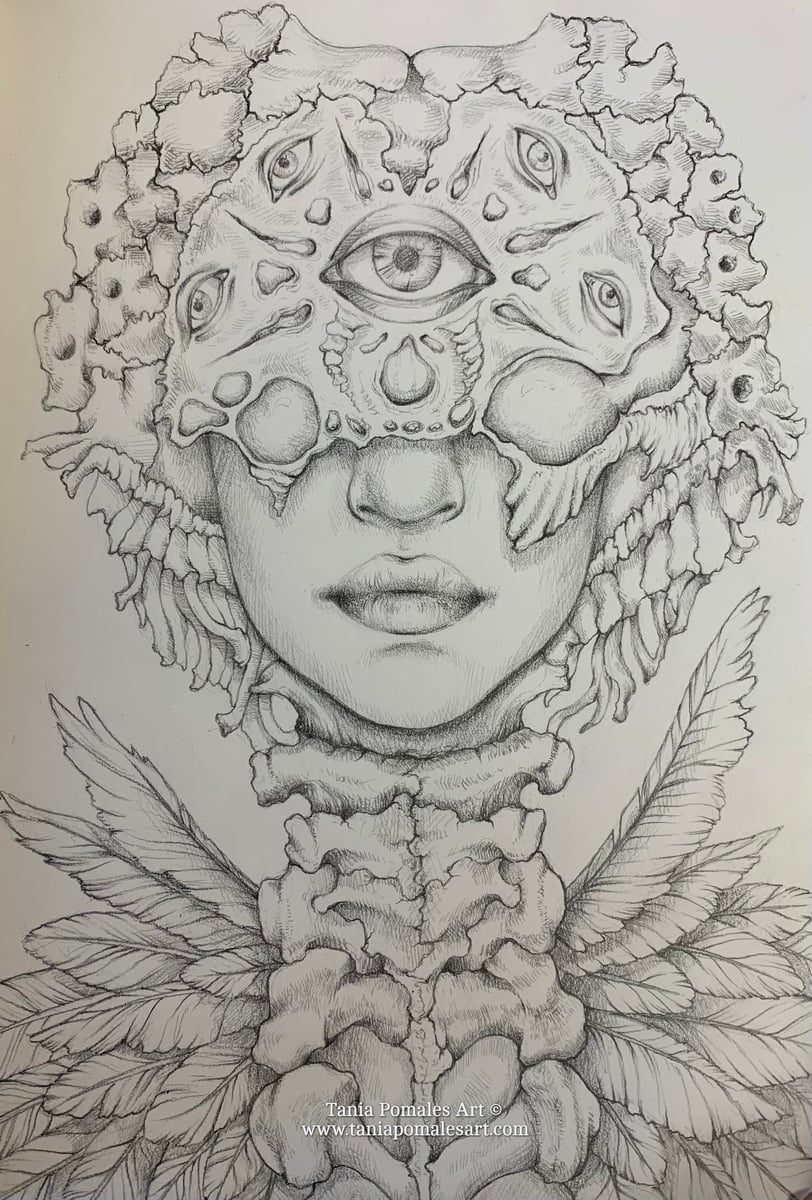 THE SEER original drawing | Tania Pomales Art