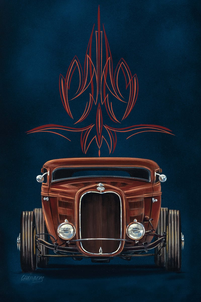 Studio-66 — 32 Ford Pinstripe Metal Print