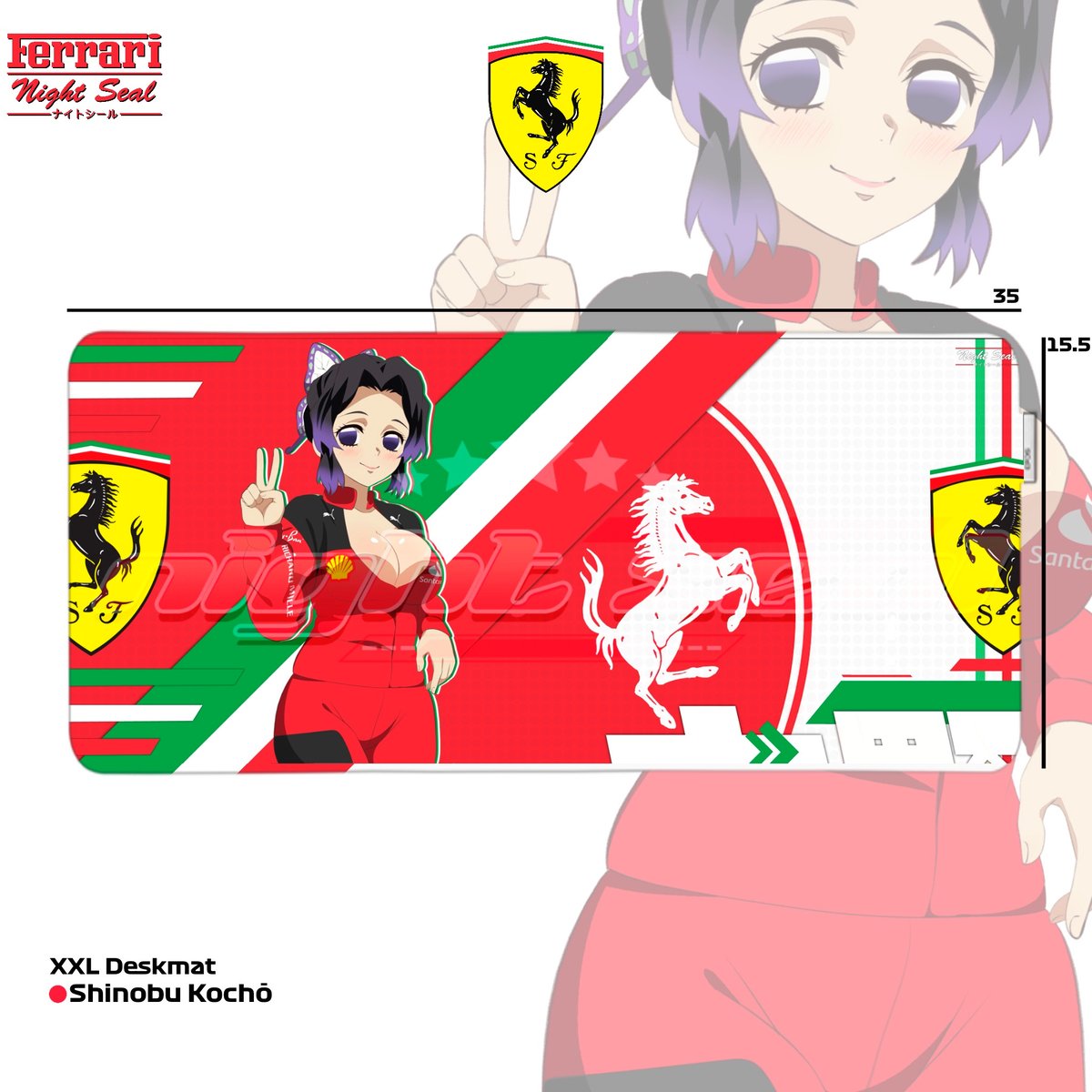 Ferrari V.2 / Desk mat | NightSeal77