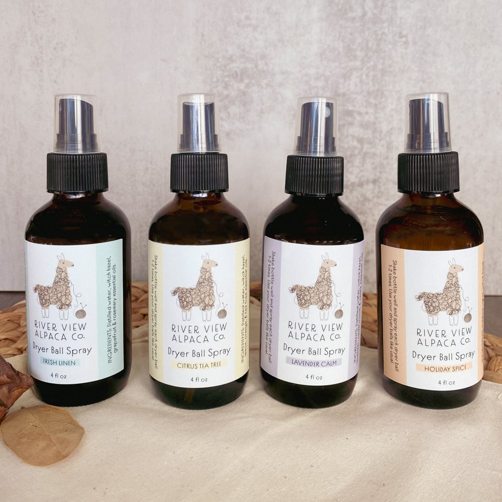 All Natural Dryer Ball Spray | River View Alpaca Co.