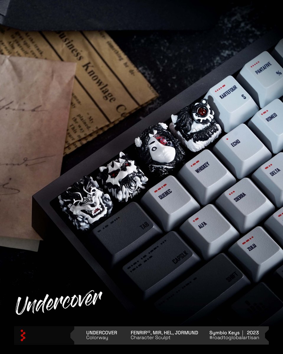 [B-STOCK] UNDERCOVER Artisan Keycaps | Symbio Keys