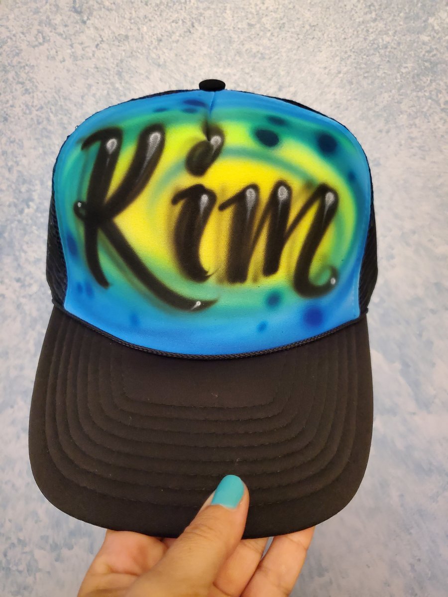 Personalized Trucker Hat - Kim Design | Fester Custom Airbrushing