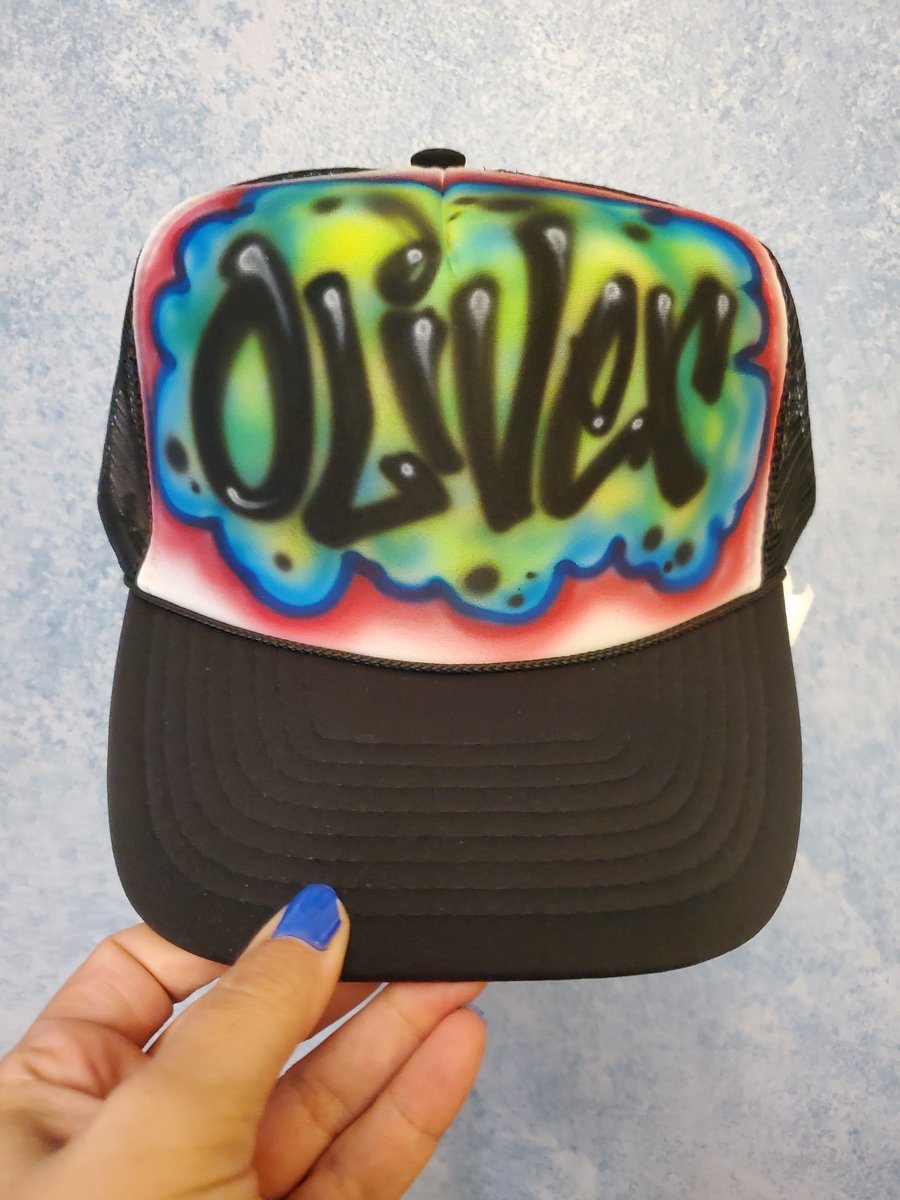 Personalized Trucker Hat - Oliver Style | Fester Custom Airbrushing