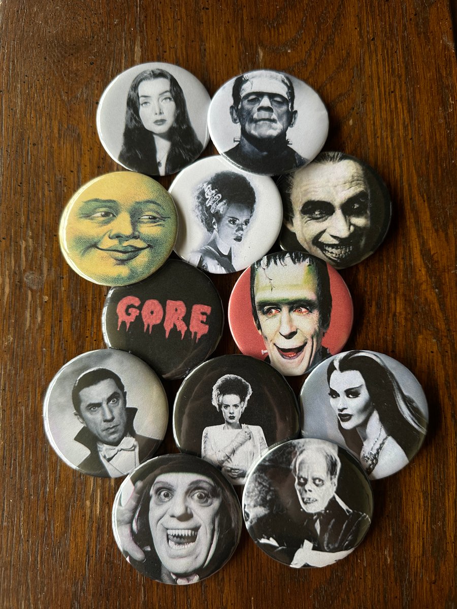 Horror Buttons | Old Ghosts Odditorium