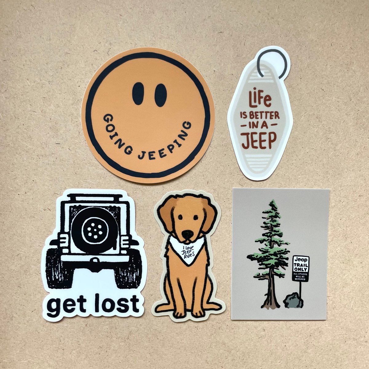 Jeepin' Sticker Pack | Sarah Cabler Art