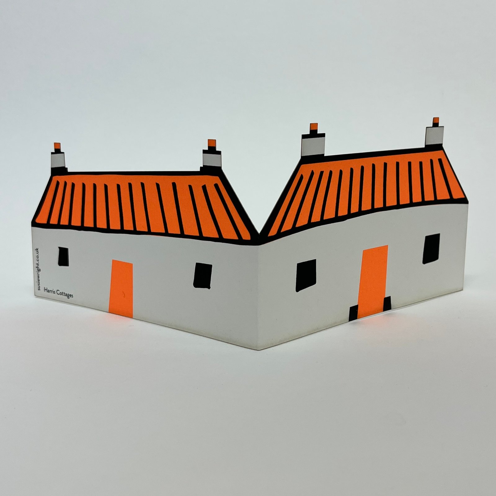 Harris cottage fold out card / Susie Wright