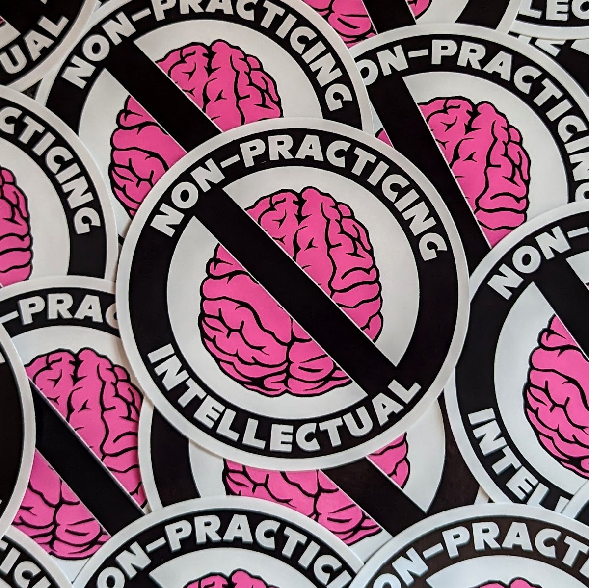 Non-Practicing Intellectual Sticker | Queer Industries