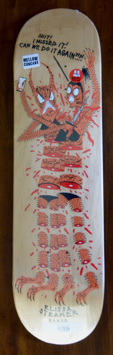 BAKER NECKFACE SKATEBOARD DECK - ELISSA STEAMER | SKATEBOARDS AND GRAFFITI