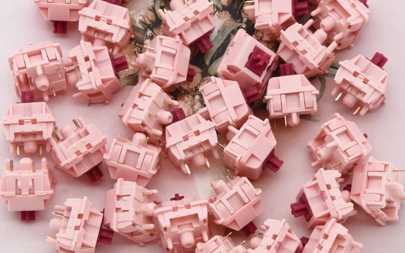 Strawberry Wine V1 Switches | Custom Keyboard Co.