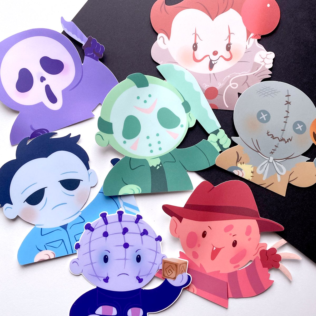 Slasher Peeker Stickers | Car & Laptop Peekers | Bear Bone Shop