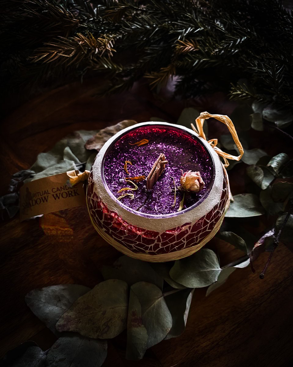 Shadow Work Ritual Candle | Motherose Herbals