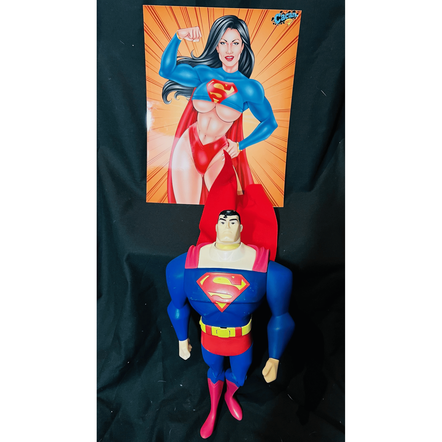 Superman Action Figure + Free Signed Superwoman/Super Victoria 8x10 ...