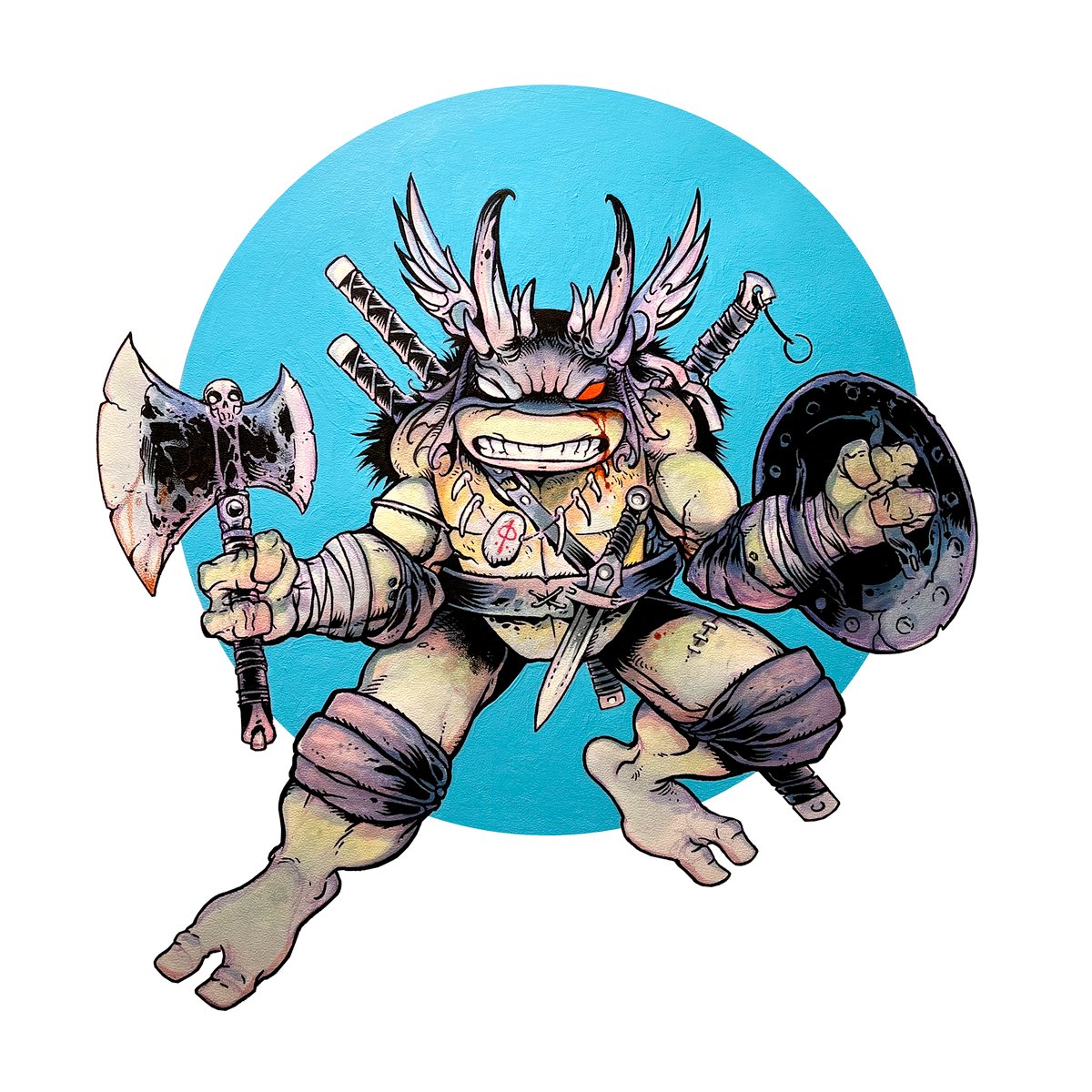 War Leo art print | The Art of Eric Talbot