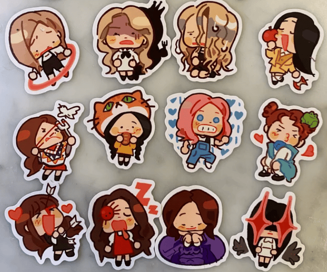 LOONA Solo Debut Vinyl Stickers | flapjastic's online store