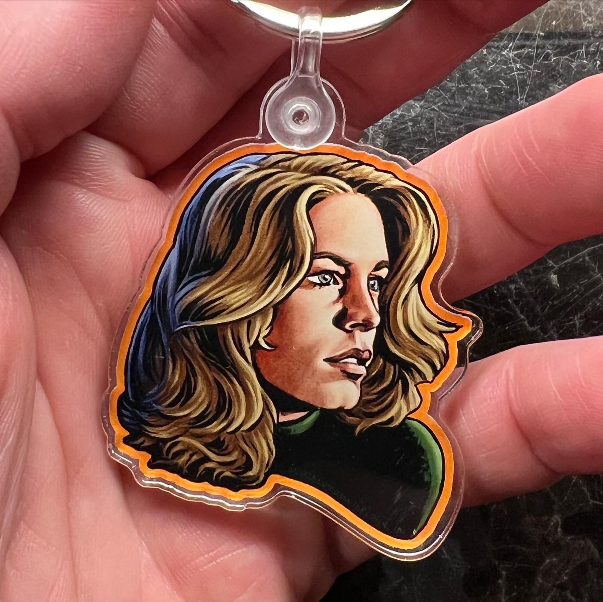 Laurie Strode Keychain | Jason Edmiston's Art Store