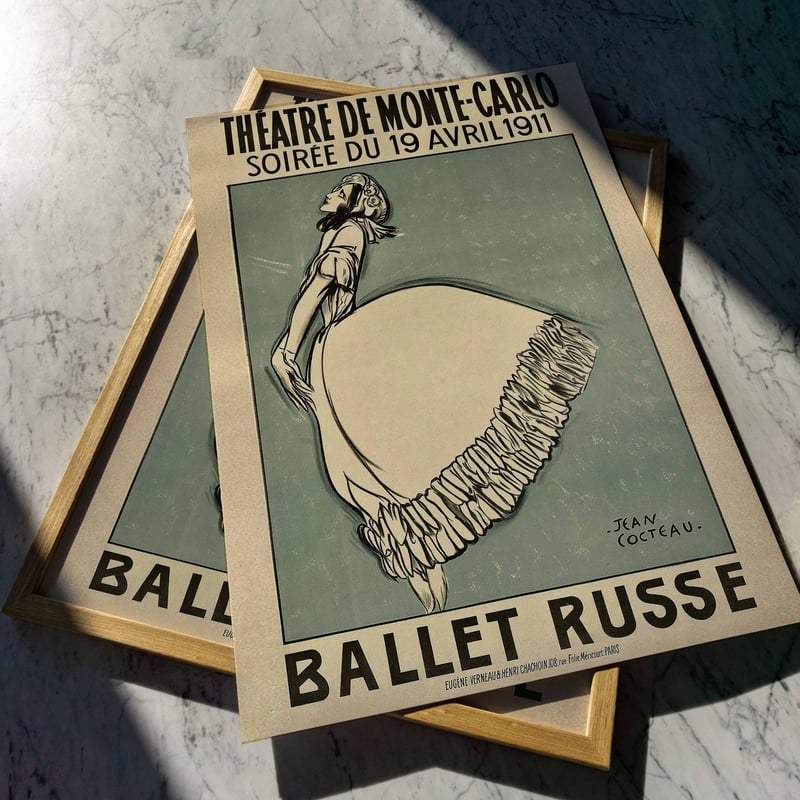 Ballet Russe - Tamara Karsavina | Jean Cocteau - 1911 | Event Poster ...