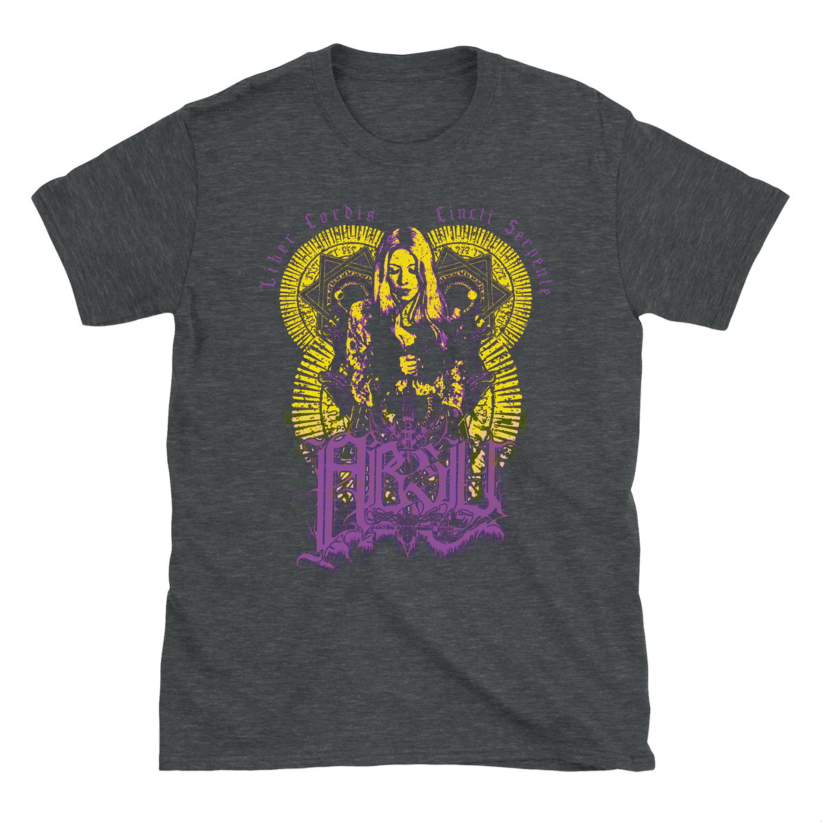 ABSU - LIBER CORDIS CINCTI SERPENTE - PURPLE & YELLOW PRINT (DARK ...