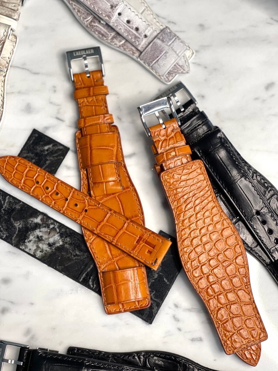 + L’ATTACHE CROC WATCH STRAP + COGNAC | LAEDLAER PARIS