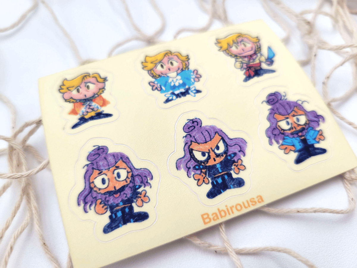 Stede and Ed Mini Sticker sheet | Babirousa