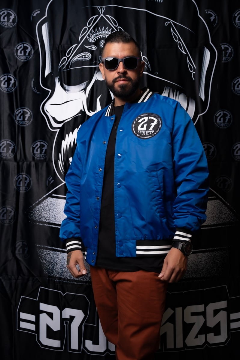 Royal Blue baseball jacket | 27 JUNKIES CLOTHING