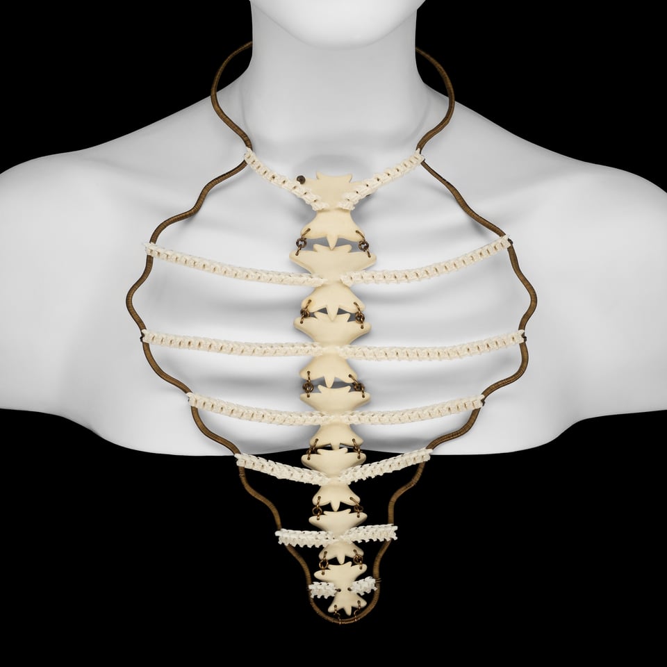 Complete Fox Spine Wrap Necklace | Ossuaria