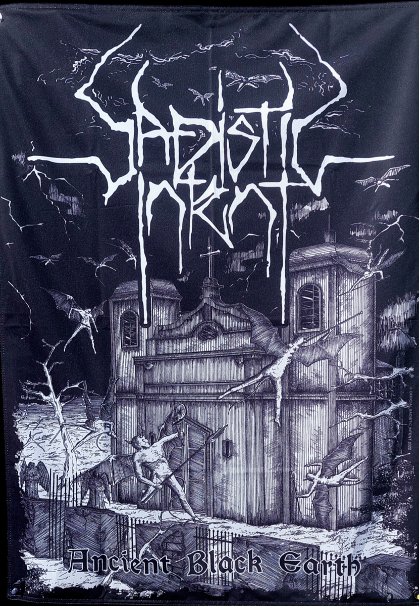 SADISTIC INTENT - ANCIENT BLACK EARTH BANNER (LIMITED EDITION) | Underground Force Productions