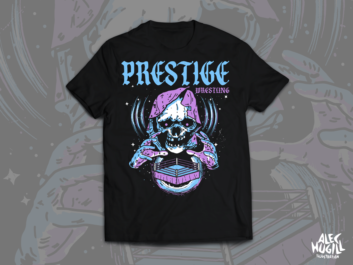 PRESTIGE CRYSTAL BALL T-SHIRT | Prestige Wrestling Merch