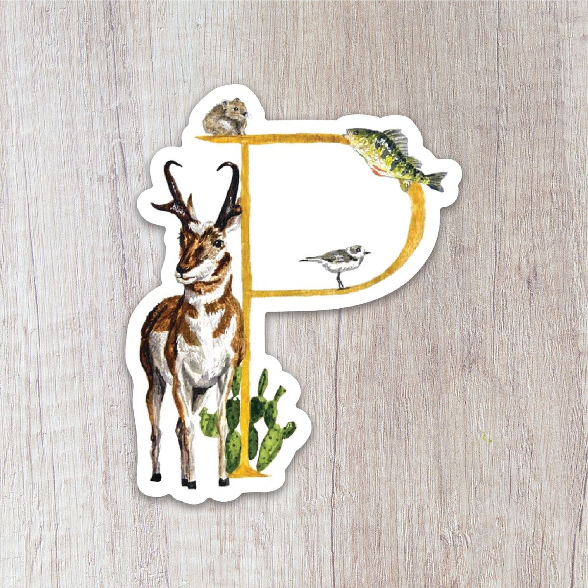 Letter P Sticker | Brush & Bark