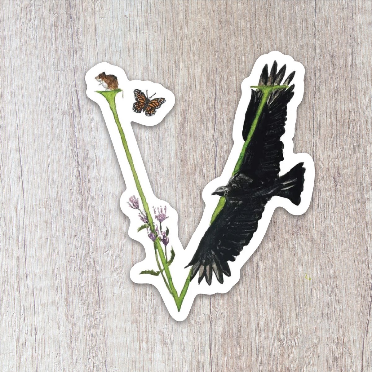Letter V Sticker | Brush & Bark